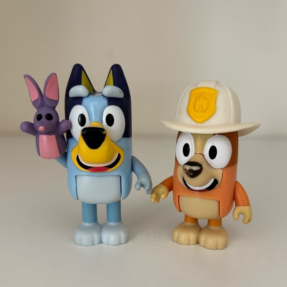 Toys | Bob Bilby Bluey Firefighter Bingo Figures | Poshmark